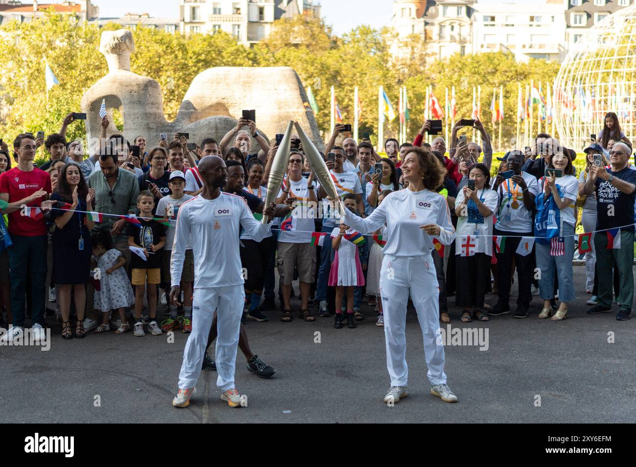 Paris, France. 28th Aug, 2024. Paralympic medalist athlete, Clavel ...