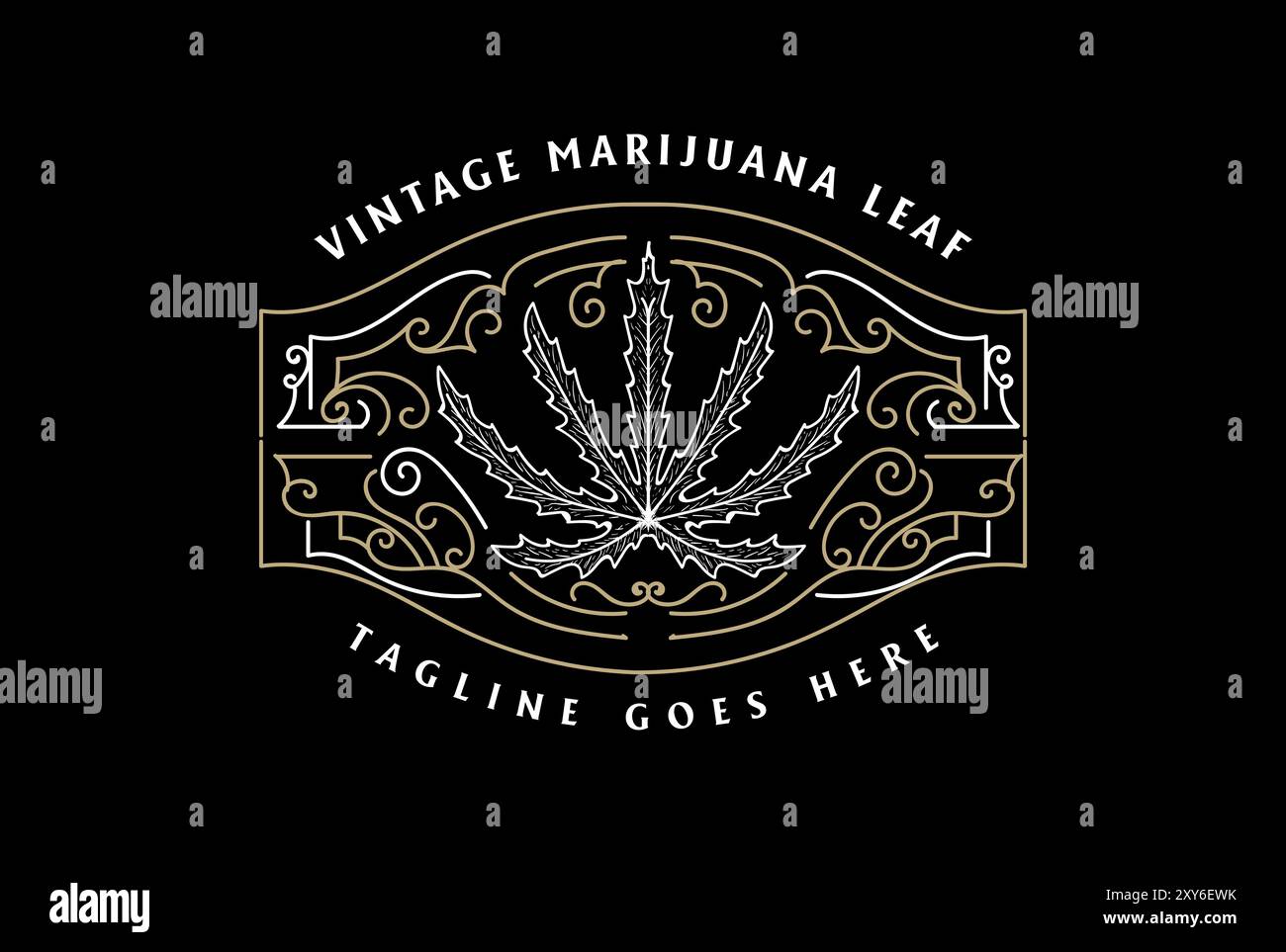 Cbd label design template Stock Vector Images - Alamy