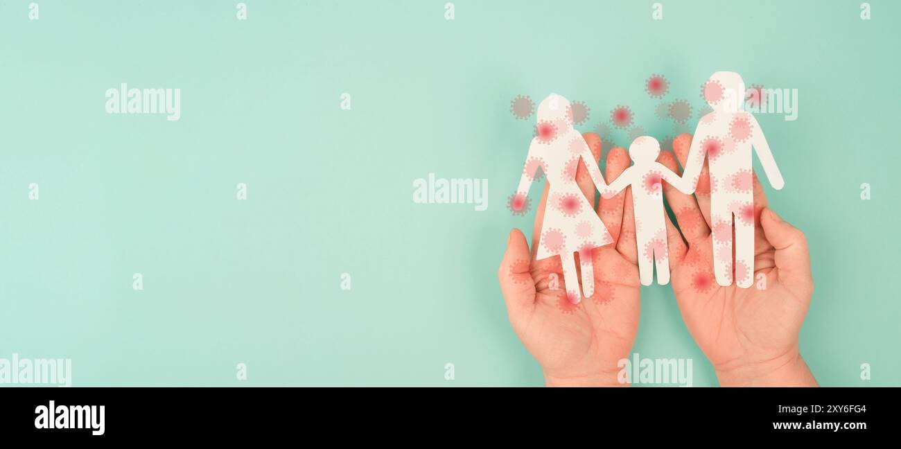 Mpox, family with monkeypox, outbreak of the MPXV virus, infectious ...