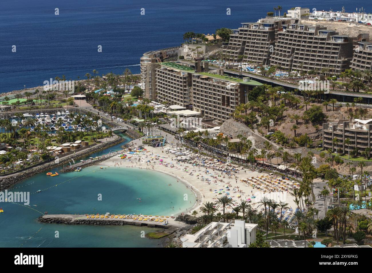 Hotel complex in Anfi del Mar, Arguineguin, Gran Canaria, Canary ...