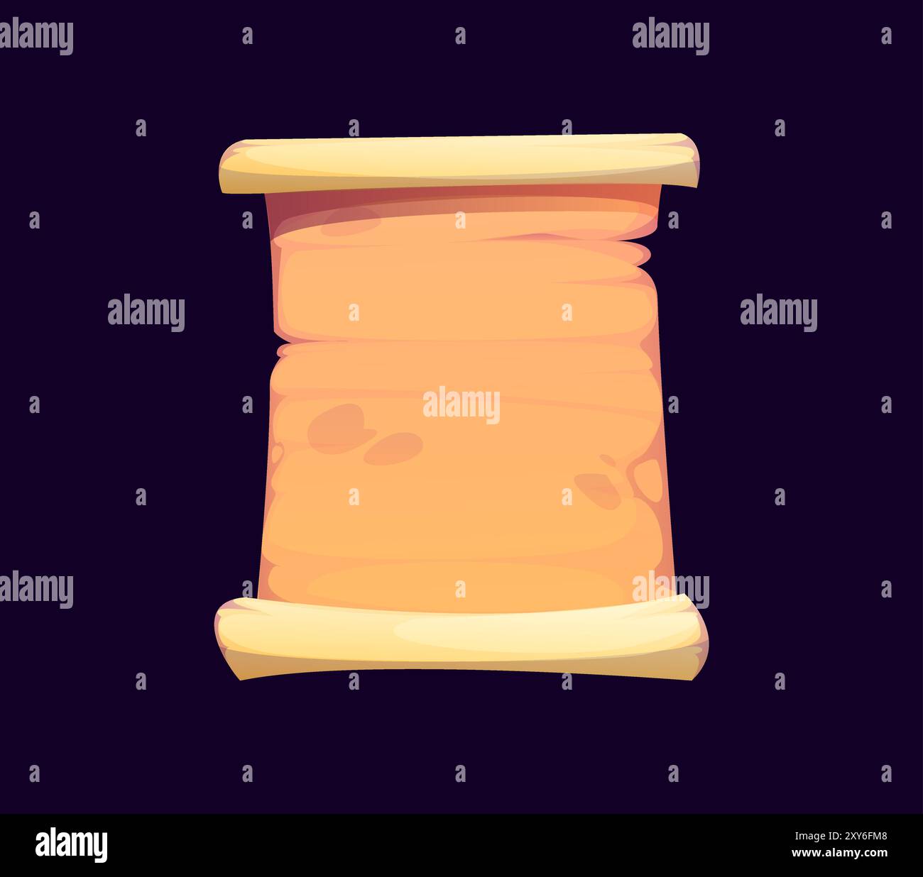 Cartoon Christmas holiday wish list manuscript scroll paper. Isolated ...