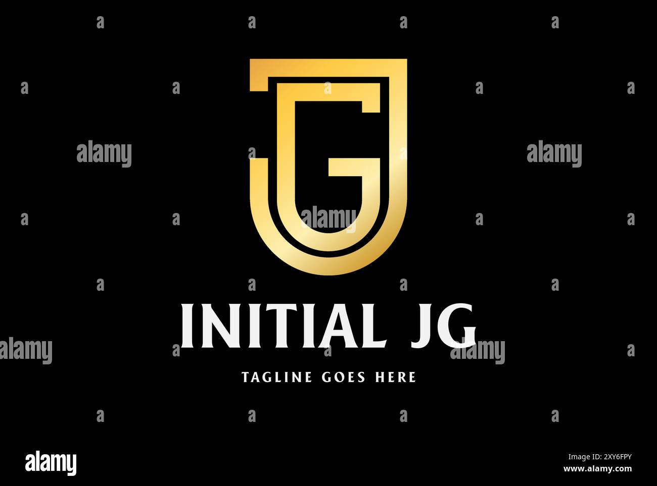 Elegant Luxury Initial Letter JG GJ Logo Design Vector Stock Vector Image & Art - Alamy