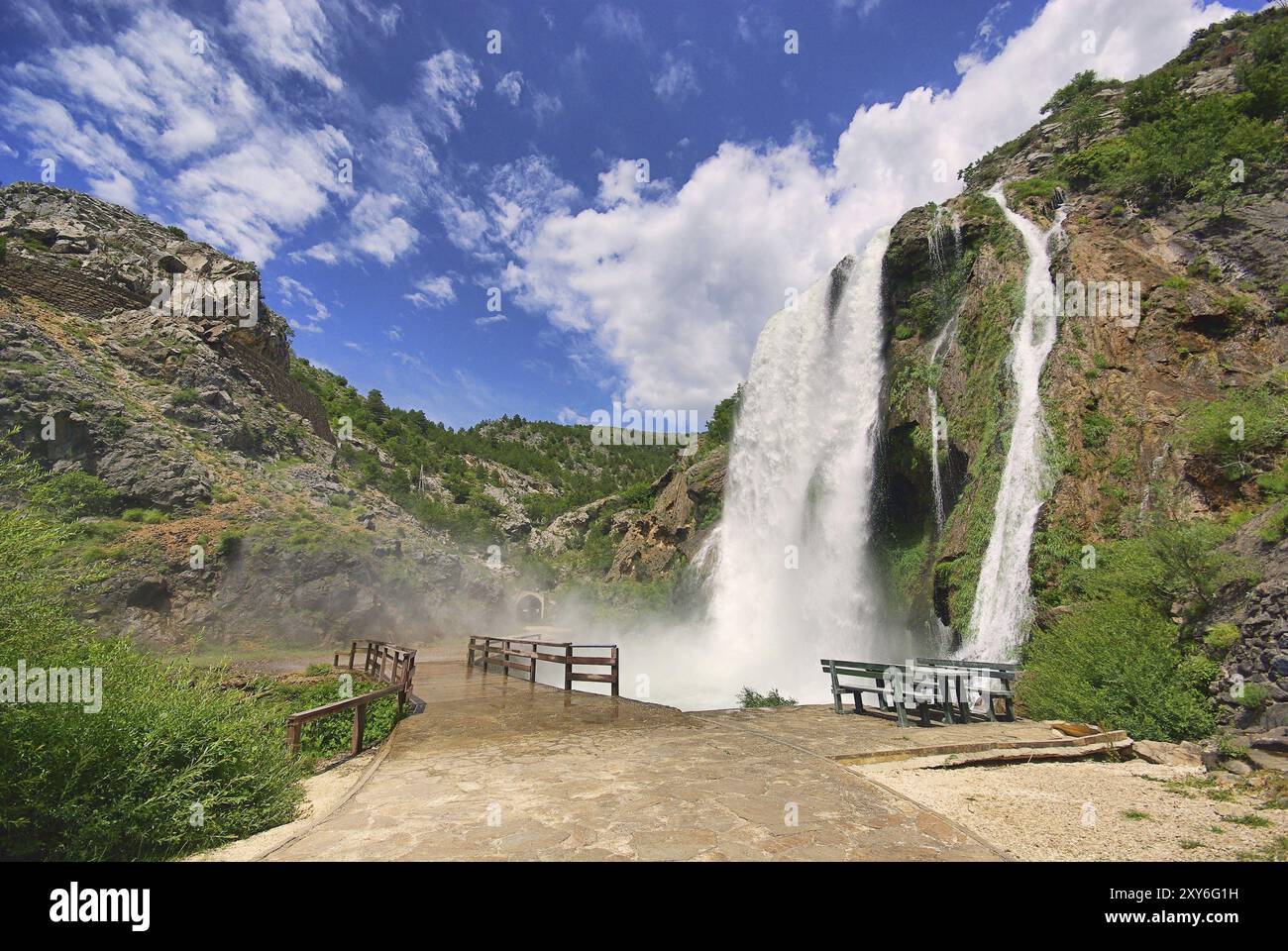 Krcic waterfalls, Krcic waterfall 14 Stock Photo - Alamy