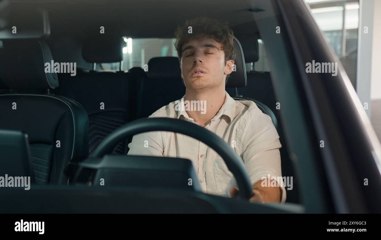 Stressed guy driver electric hi-res stock photography and images - Alamy