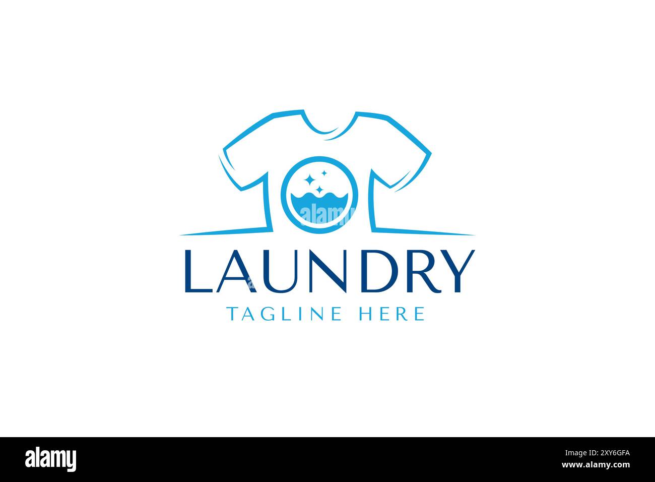 Wash laundry logo design template. Washing machine isolated on Clothes ...