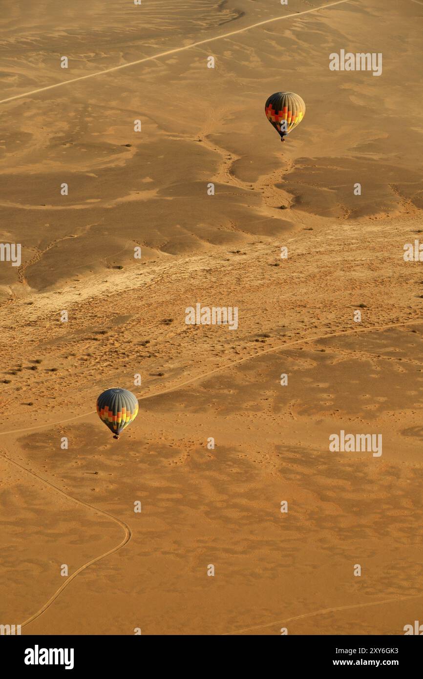 Hot air balloon ride over the Namib in the Namib-Naukluft National Park ...