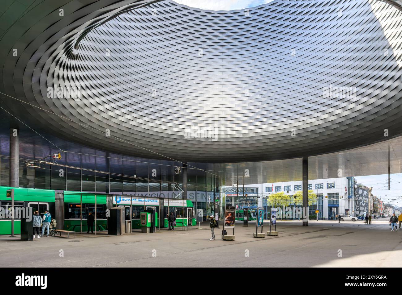 Messe Basel, an inspired tram interchange station within Exhibition ...