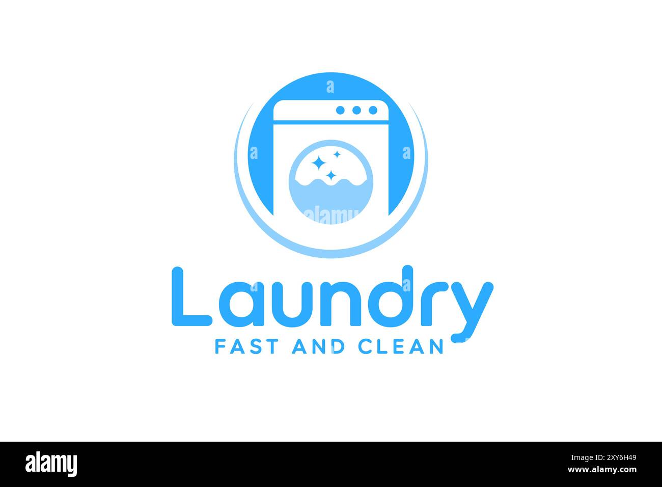 Laundry logo design template. Washing machine icon for laundry service ...