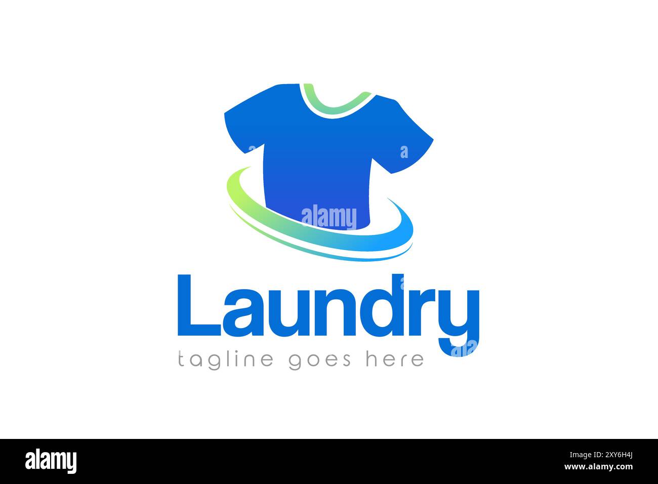 Laundry logo design template. Fast and clean laundry service logo Stock ...