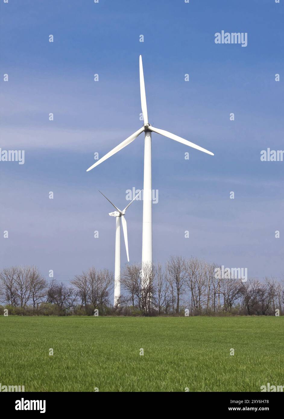 Wind energy and wind mills Stock Photo - Alamy
