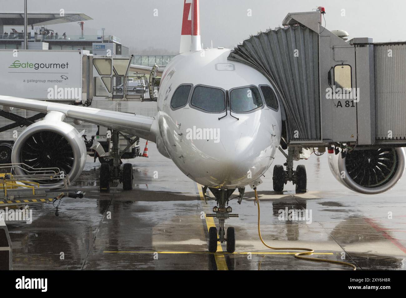 Flight, Airbus A220 passenger aircraft, formerly Bombardier CS100, of ...