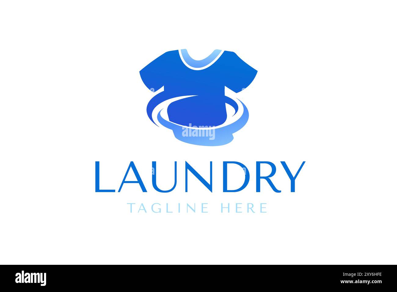 Laundry logo design template. Fast and clean laundry service logo Stock ...