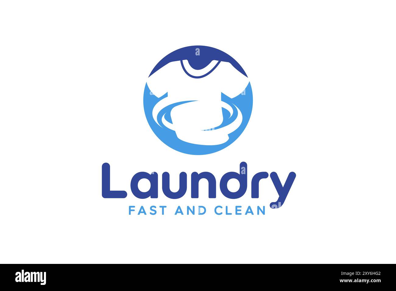 Laundry logo design template. Creative logo for fast and clean laundry ...