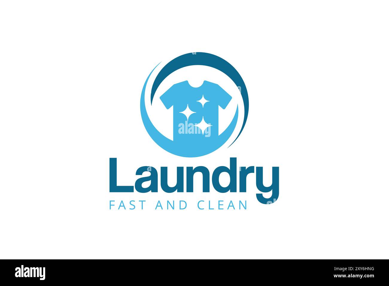 Laundry logo design template. Creative logo for fast and clean laundry ...