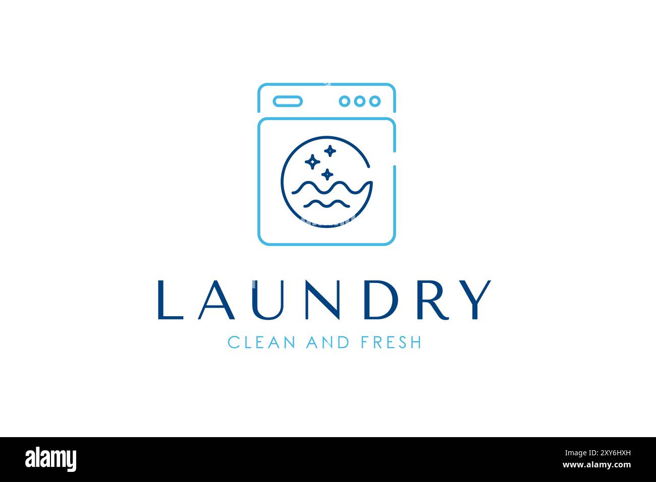 Simple outline washing machine Stock Vector Images - Alamy