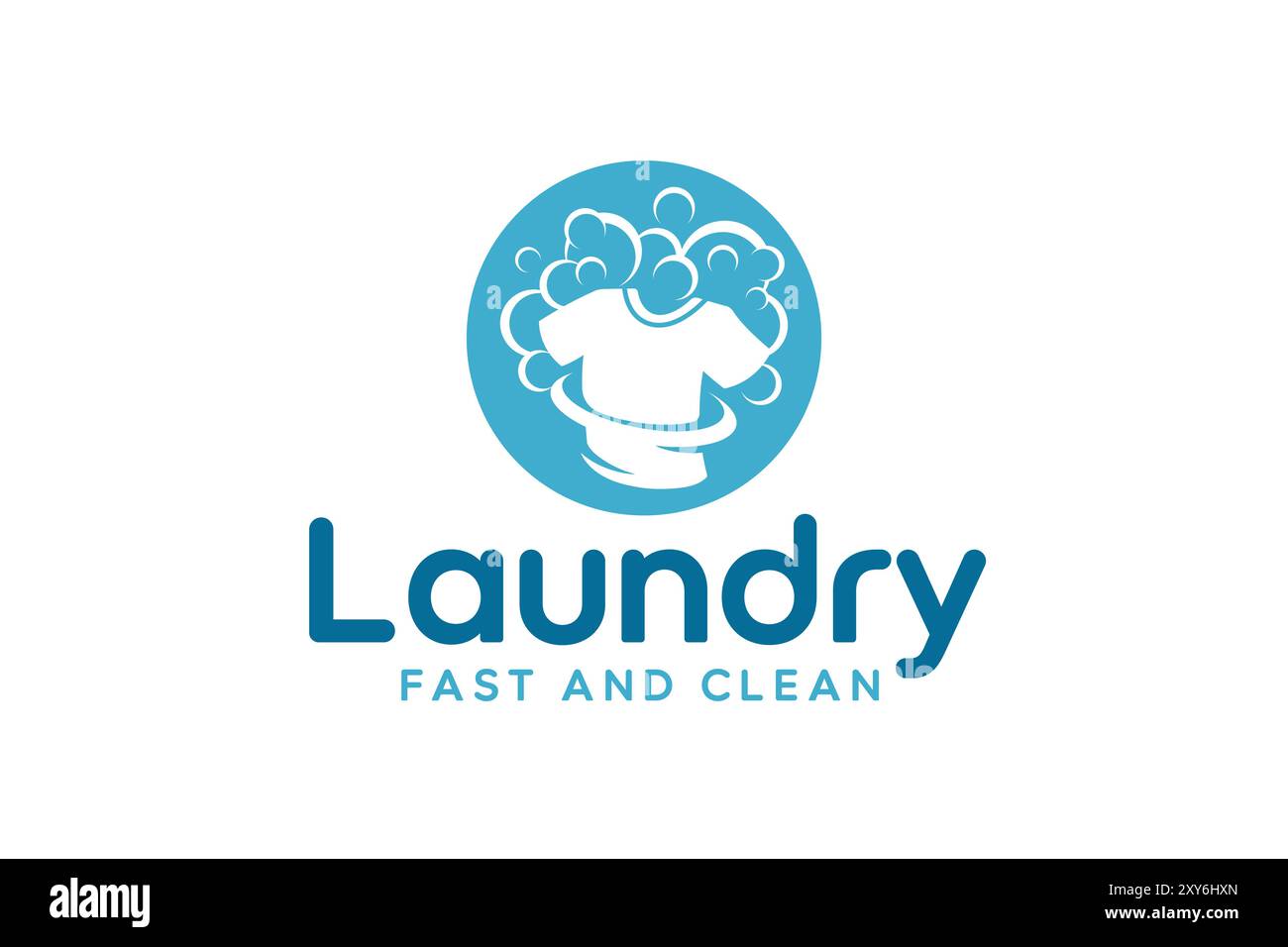 Laundry logo design template. Fast and clean laundry service logo Stock ...