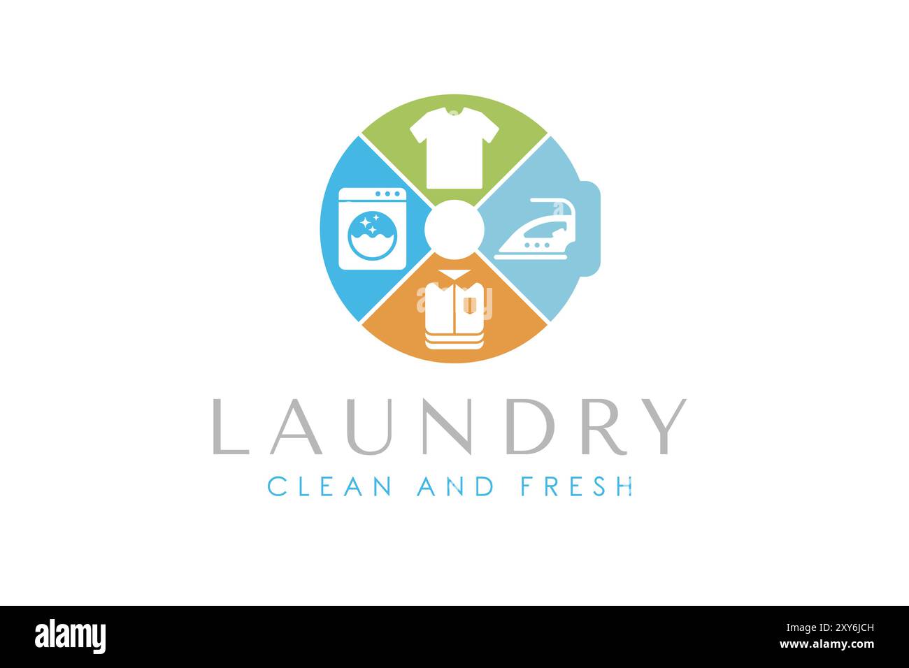 Laundry logo design template. Creative washing machine concept for ...