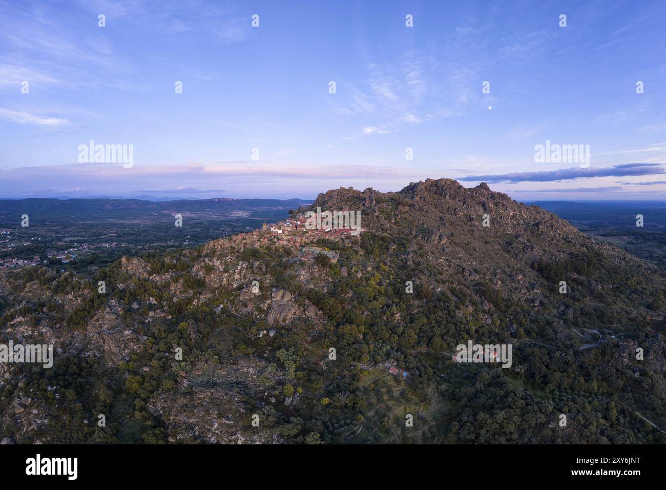 Monsanto village sunset portugal aerial hi-res stock photography and ...