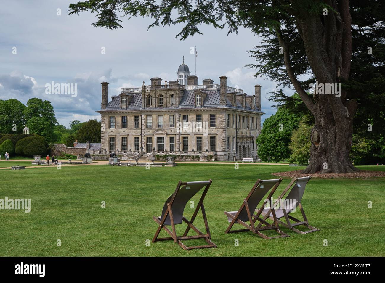 Kingston Lacy Deck Chairs Stock Photo - Alamy