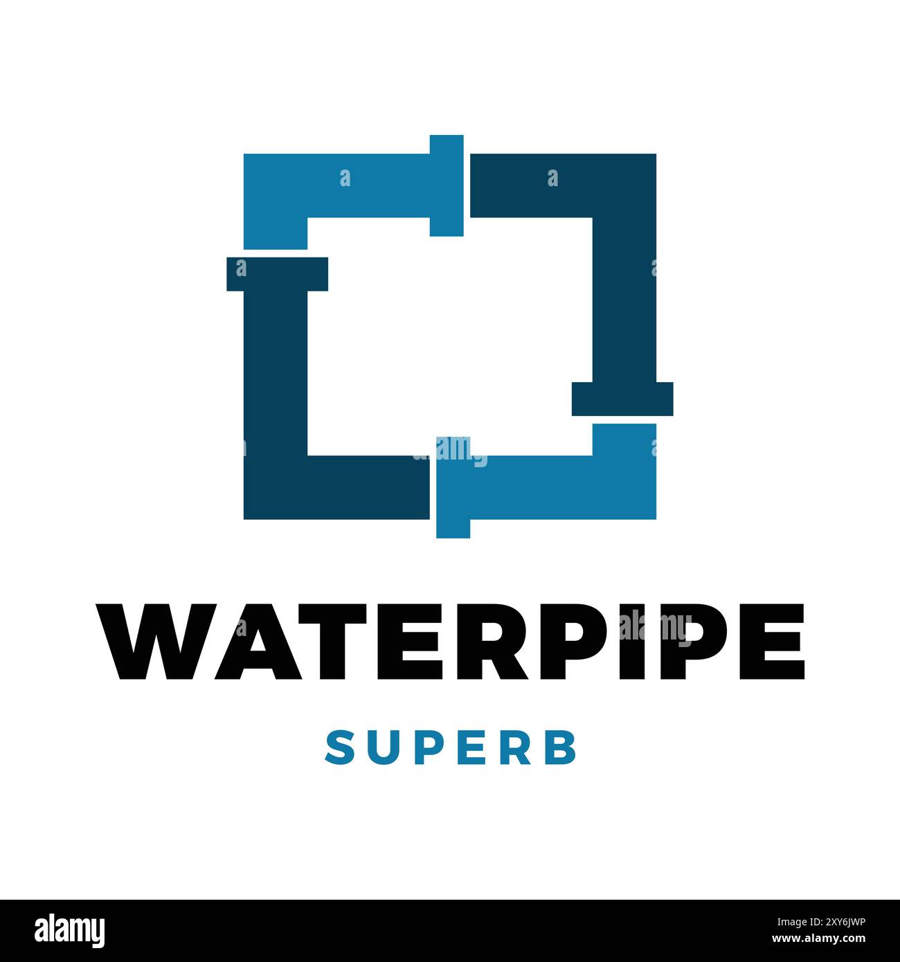 Initial Letter O Water Pipe Service Icon Logo Design Template Stock ...