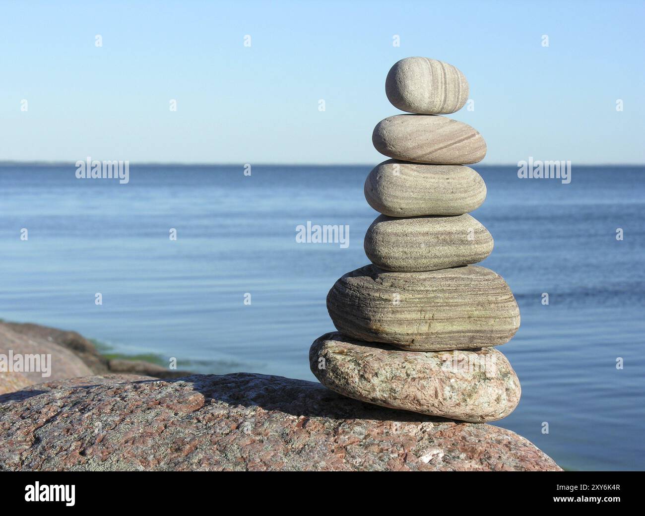 Cairn piled stones above hi-res stock photography and images - Alamy