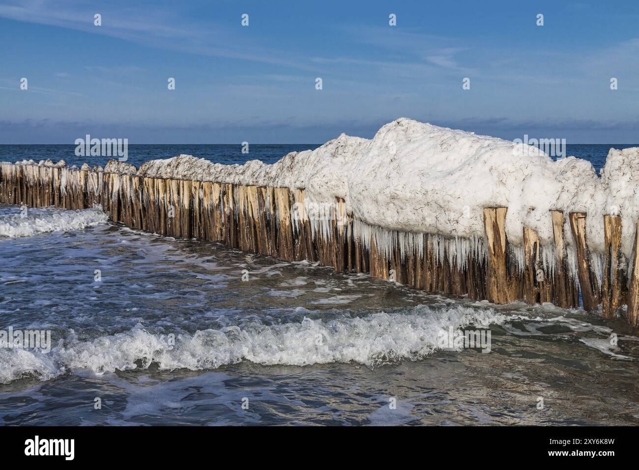 Winter on the Baltic coast Stock Photo - Alamy