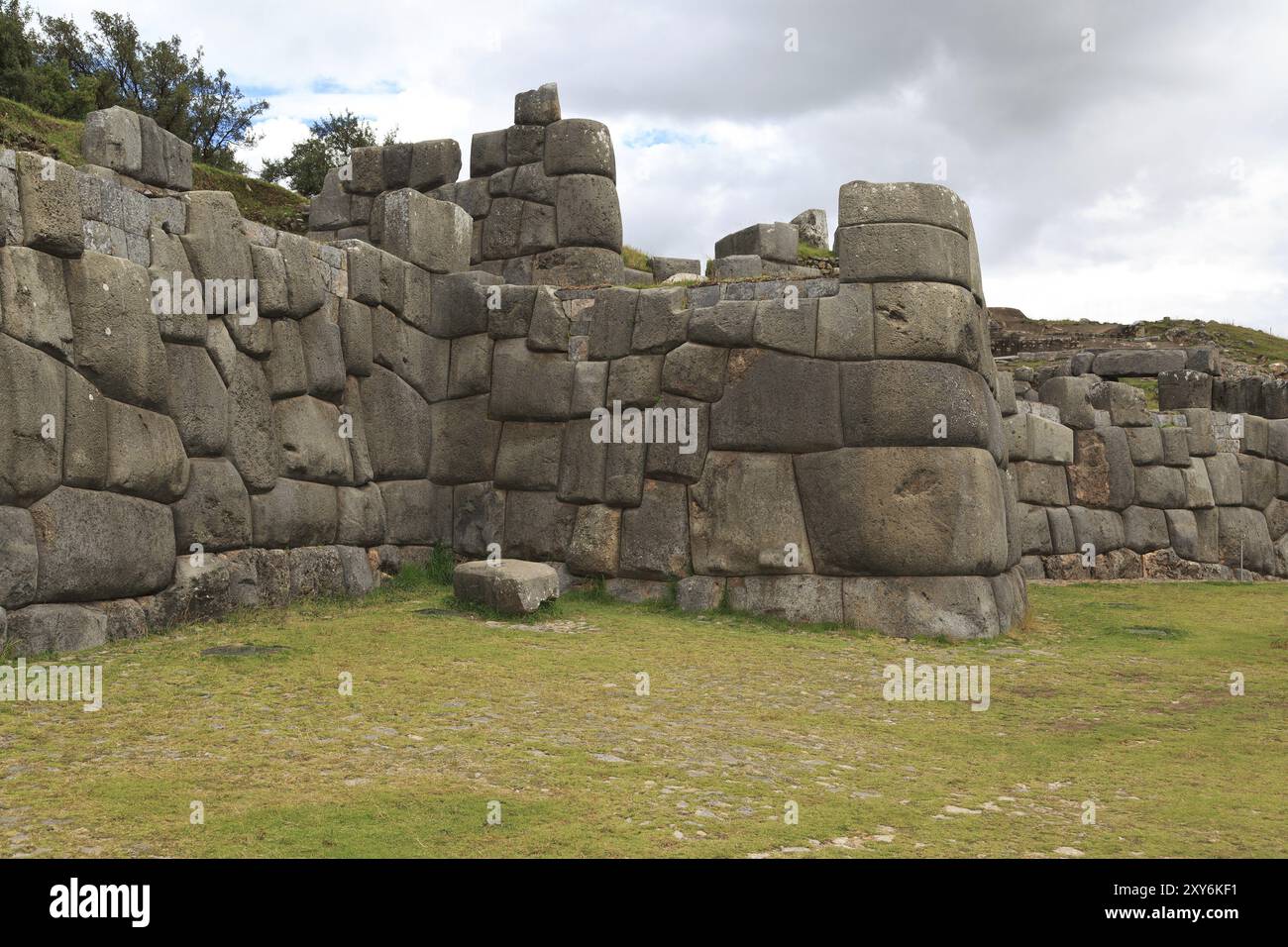 Seamless Inca wall in the Inca fortress Sacsayhuaman in Cusco Peru ...