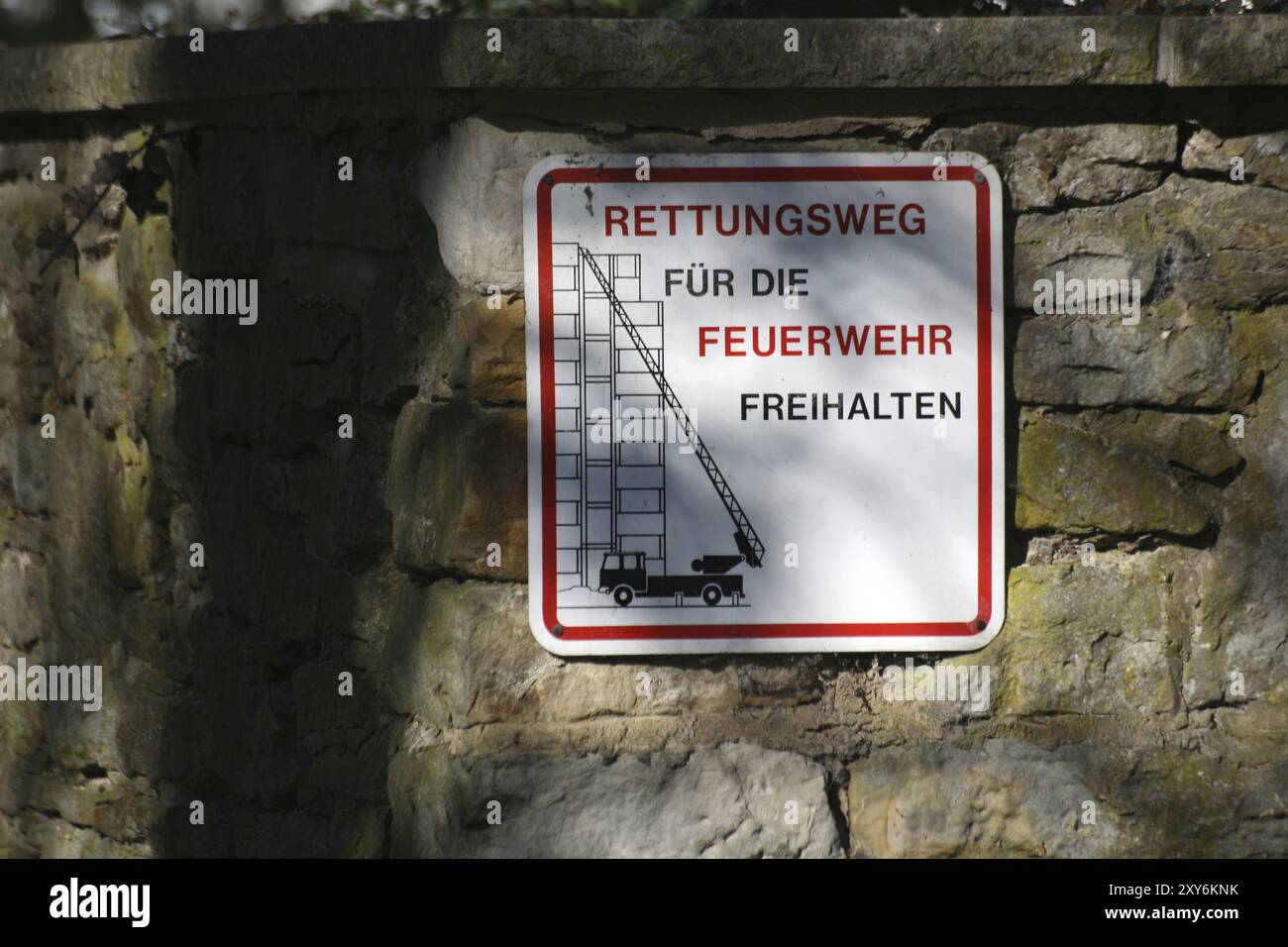 Fire access notice hi-res stock photography and images - Alamy