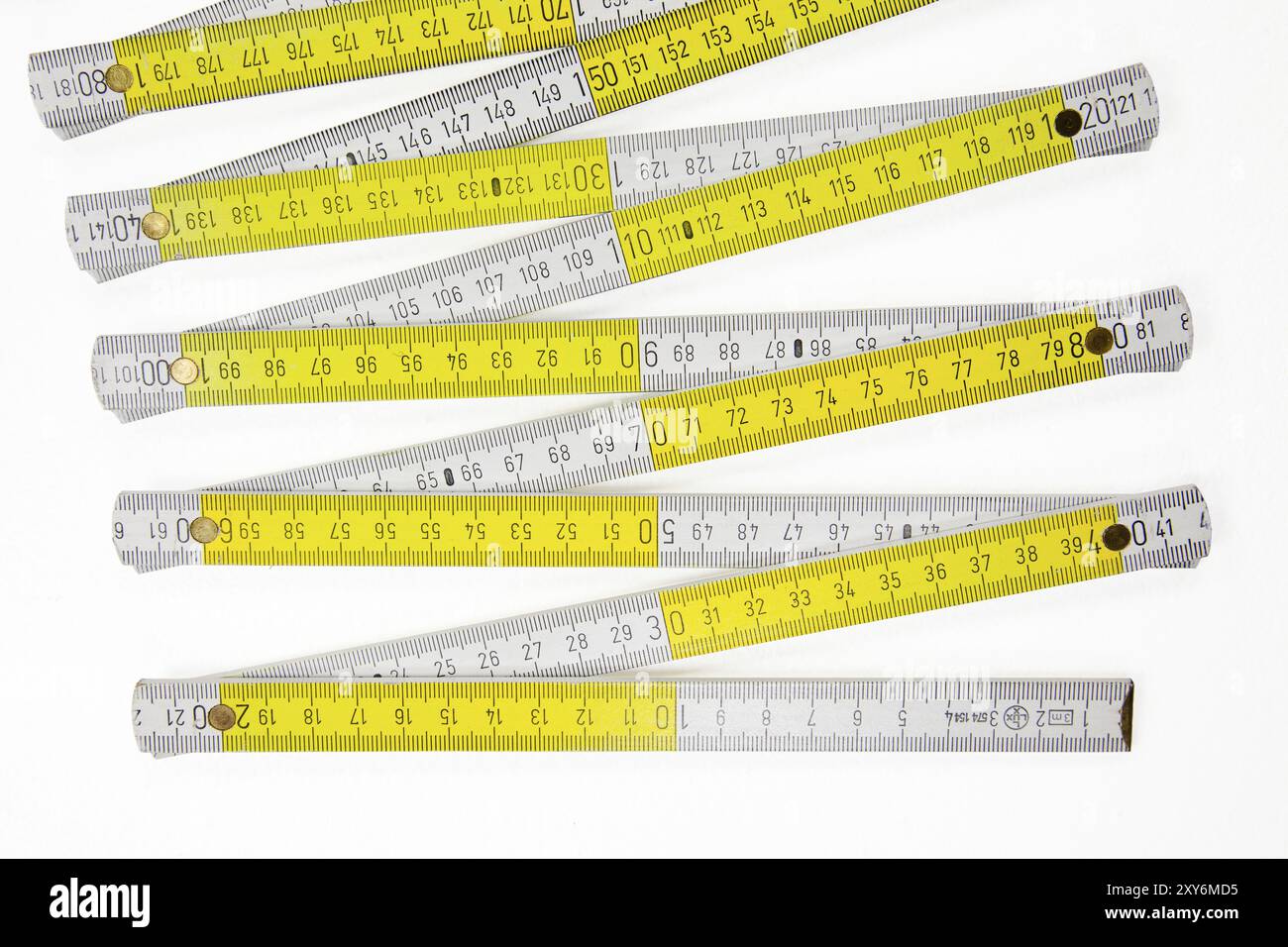 Folding rule, extended measuring tool for measuring Stock Photo - Alamy
