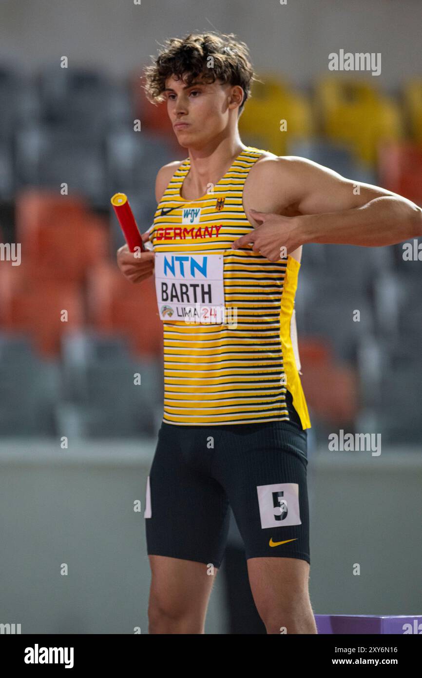 Cedric BARTH (SC Roennau 74), GERMANY, 4x400m Mixed Relay PER ...