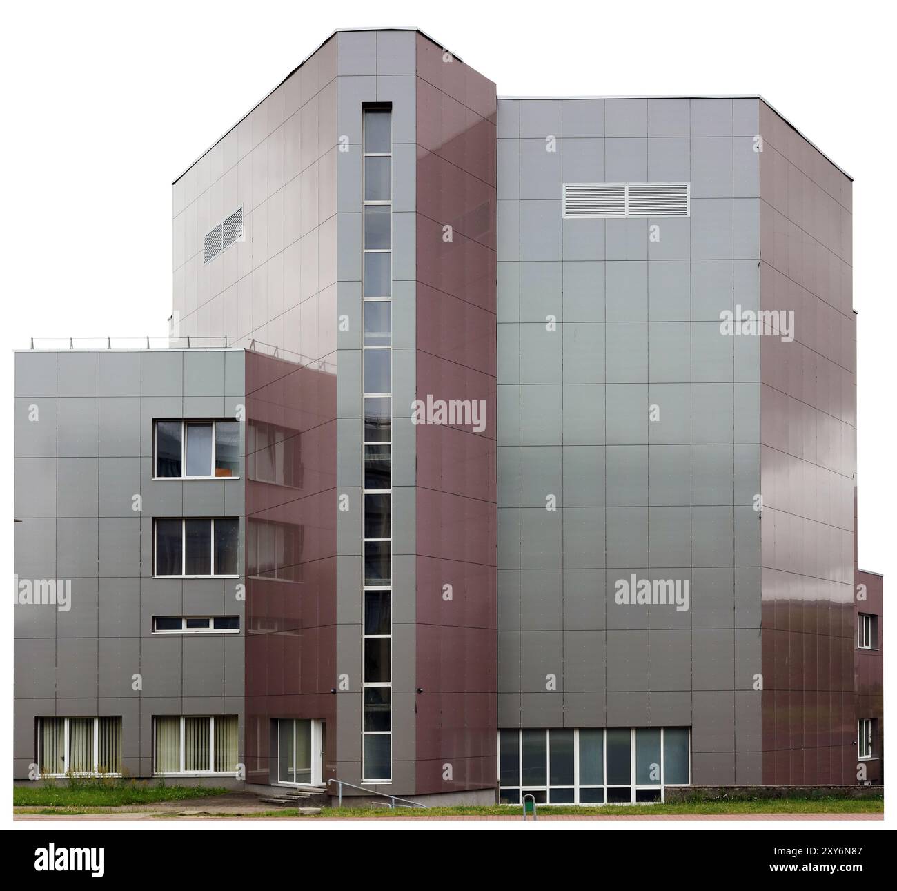 Grey steel cladding texture Cut Out Stock Images & Pictures - Alamy