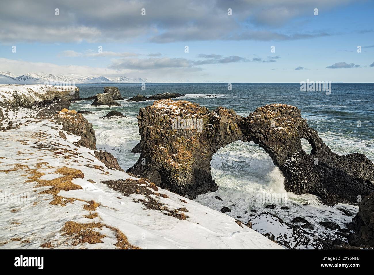 Gatklettur arnarstapi in iceland hi-res stock photography and images ...