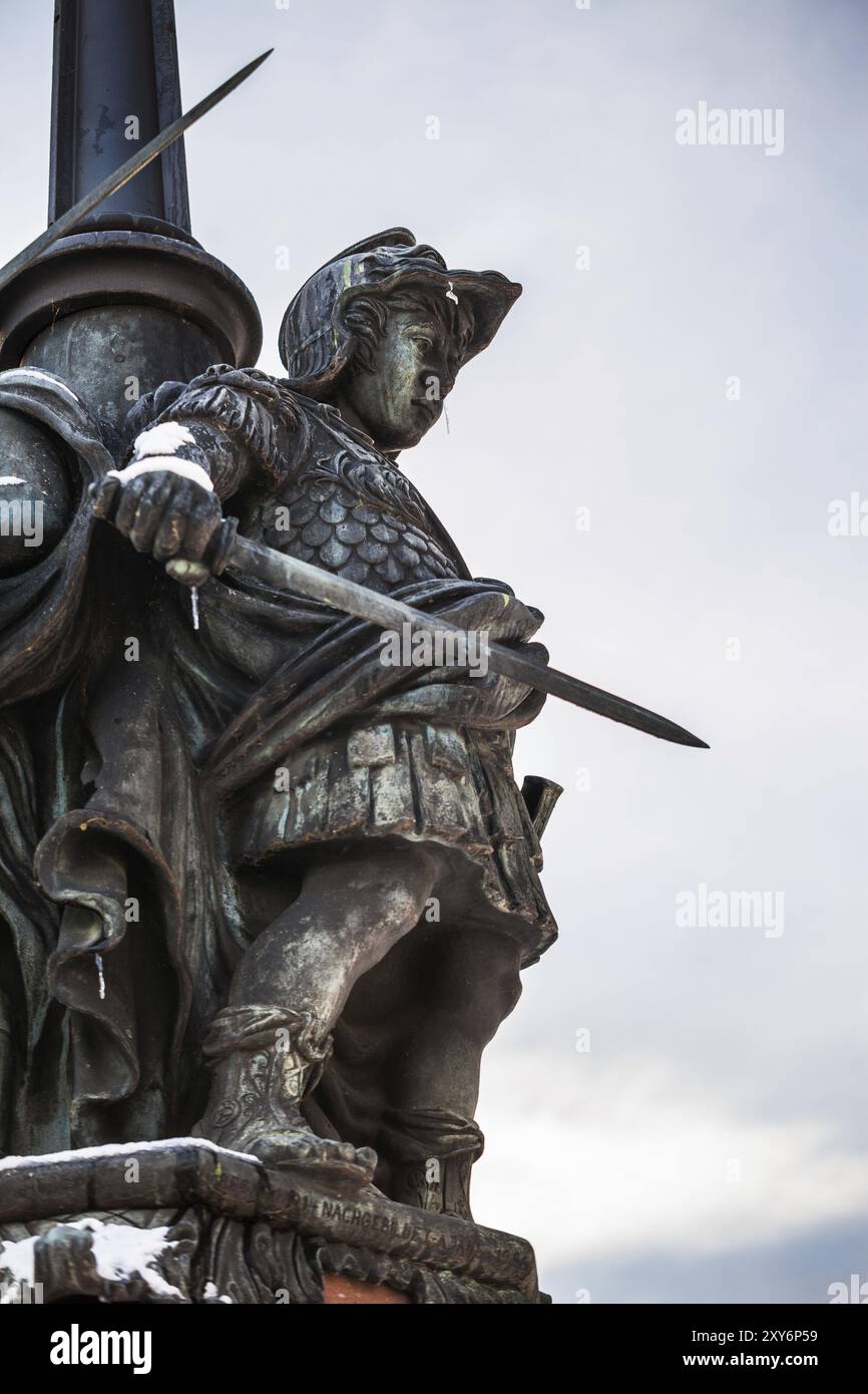 Statue of a warrior Stock Photo - Alamy