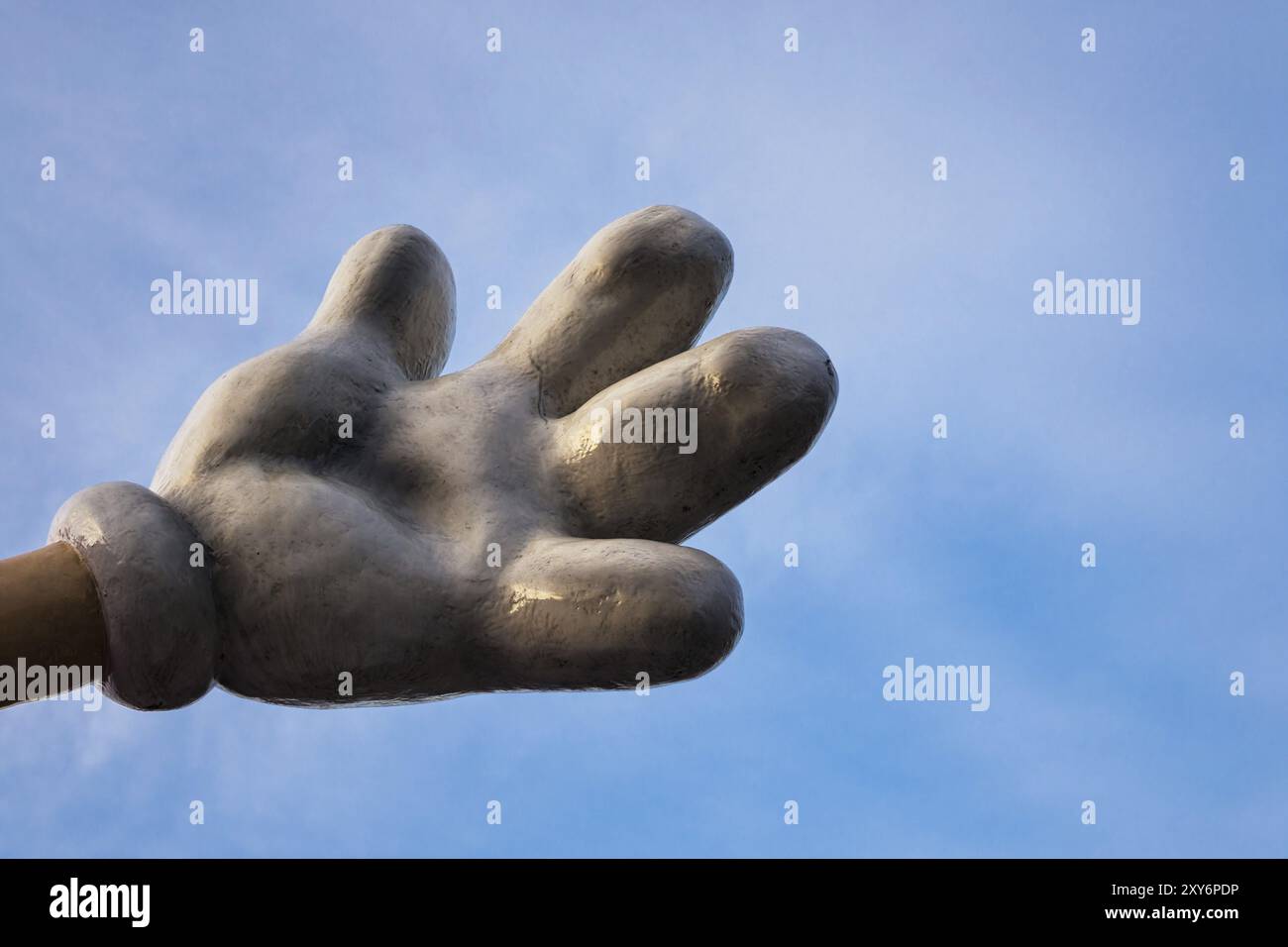 Hand of a comic figure Stock Photo - Alamy