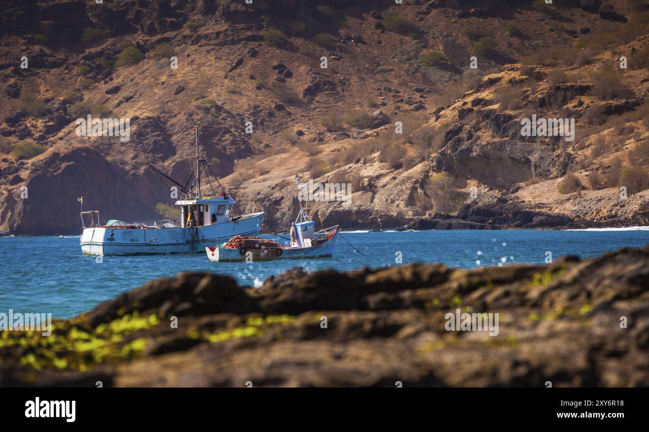 Ship in a bay Stock Photo - Alamy