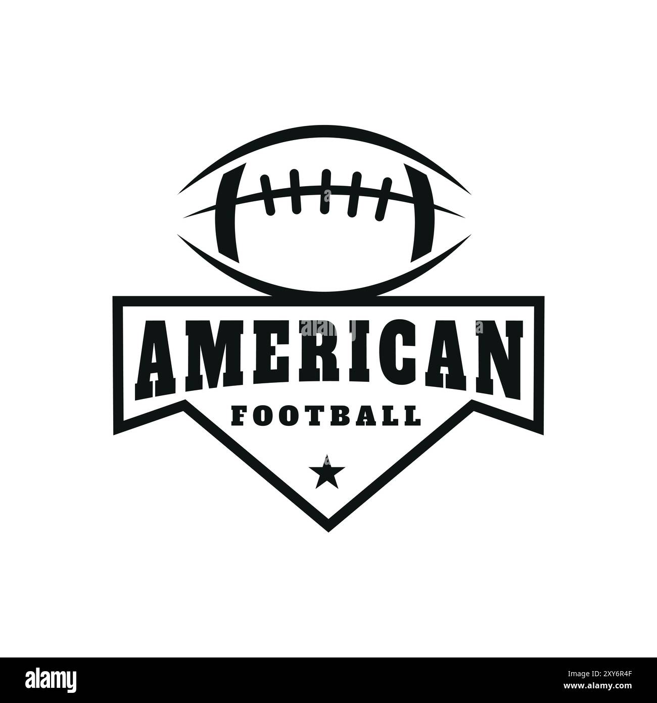 Classic vintage retro design, with American football elements Sports ...
