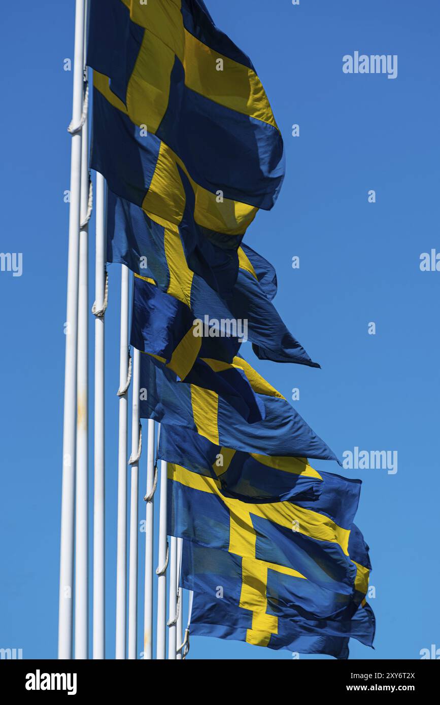Multiple swedish flags hi-res stock photography and images - Alamy