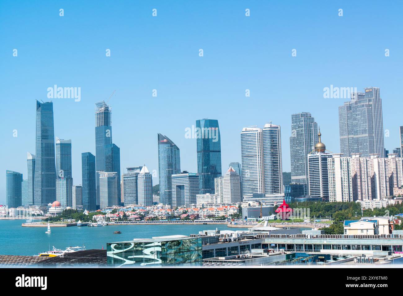 Qingdao city olympic bay dock hi-res stock photography and images - Alamy