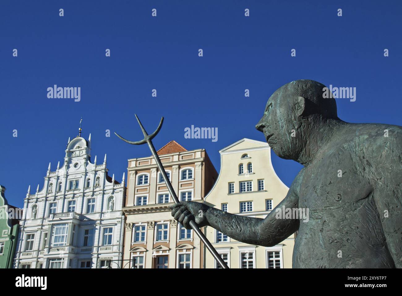 Detail of the Neuer Markt in Rostock Stock Photo - Alamy