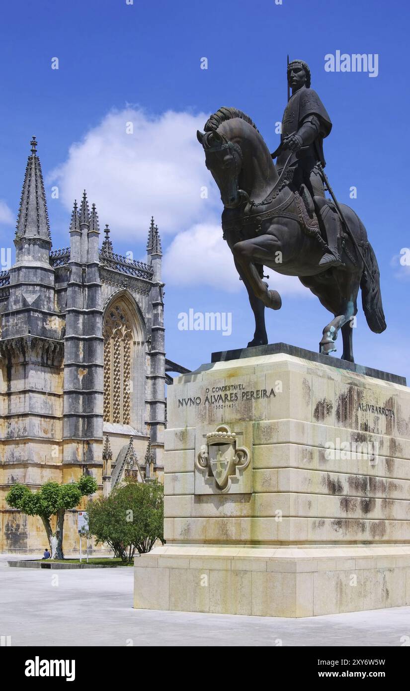 Batalha equestrian statue, Batalha equestrian statue 02 Stock Photo - Alamy
