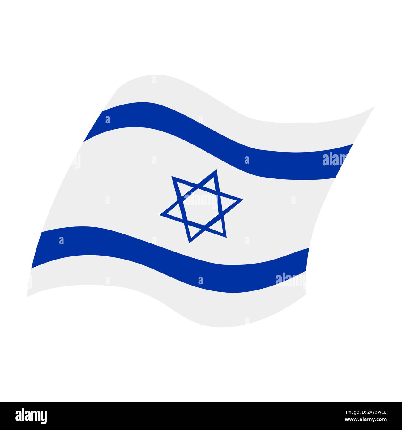 Israel waving flag with star of David simple Stock Vector Image & Art ...