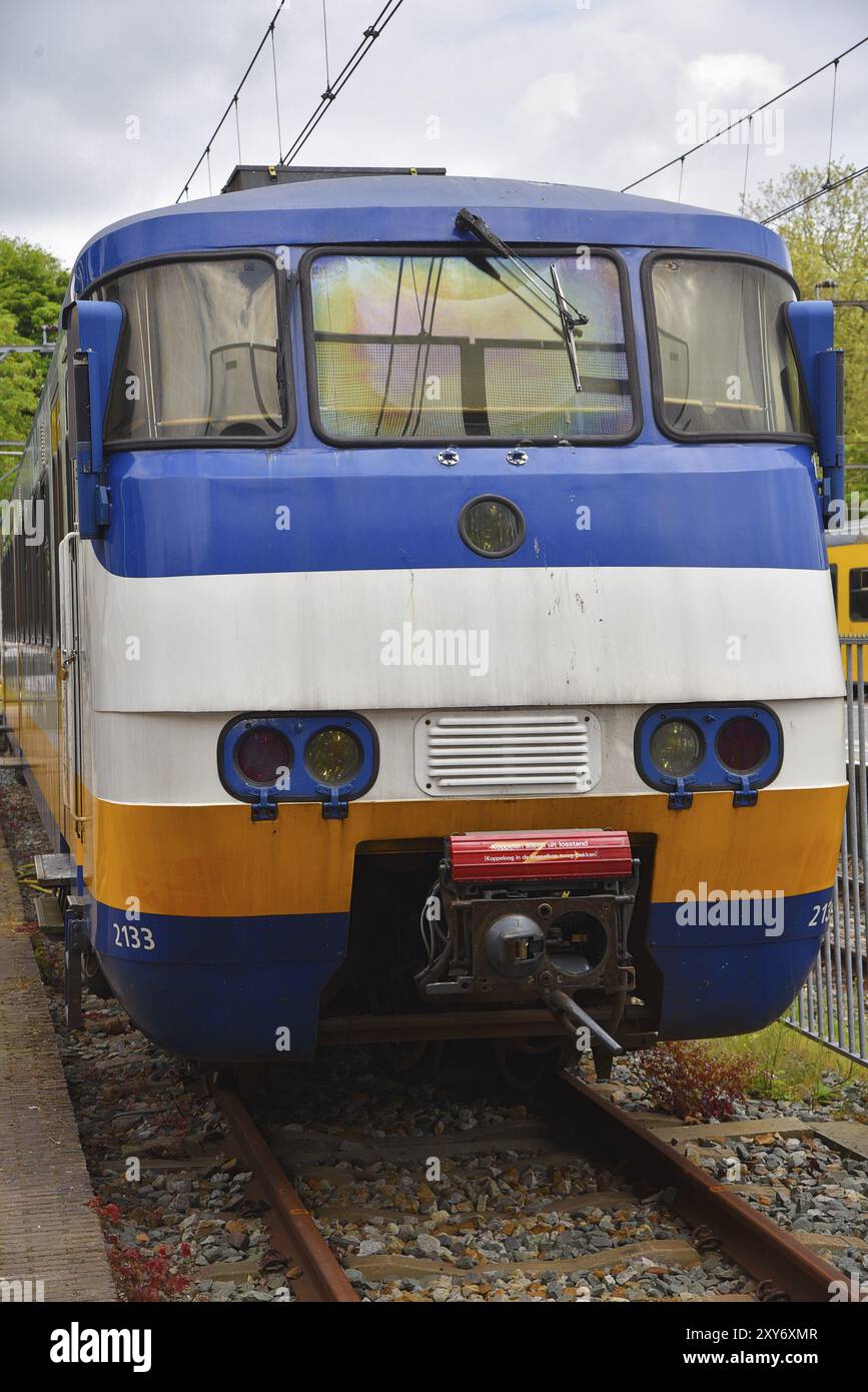 Utrecht, Netherlands. May 2023. Old dutch trains at the Railroad museum ...
