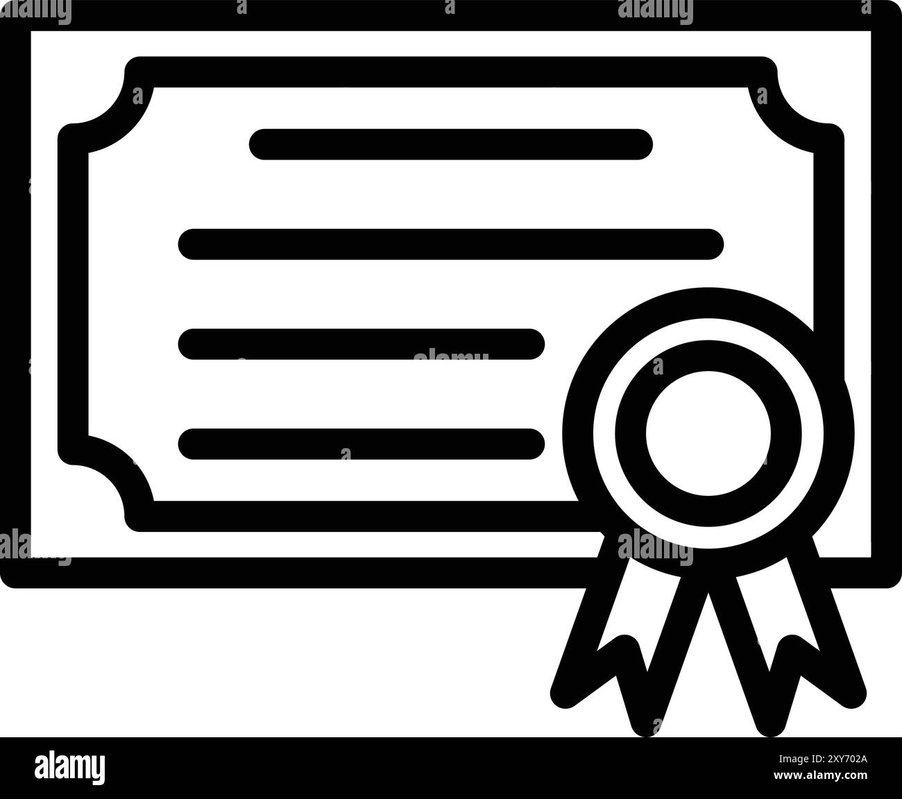 Certificate Vector Icon Design Illustration Stock Vector Image & Art ...