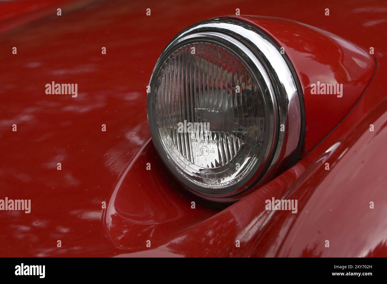 Vintage car headlights Stock Photo - Alamy