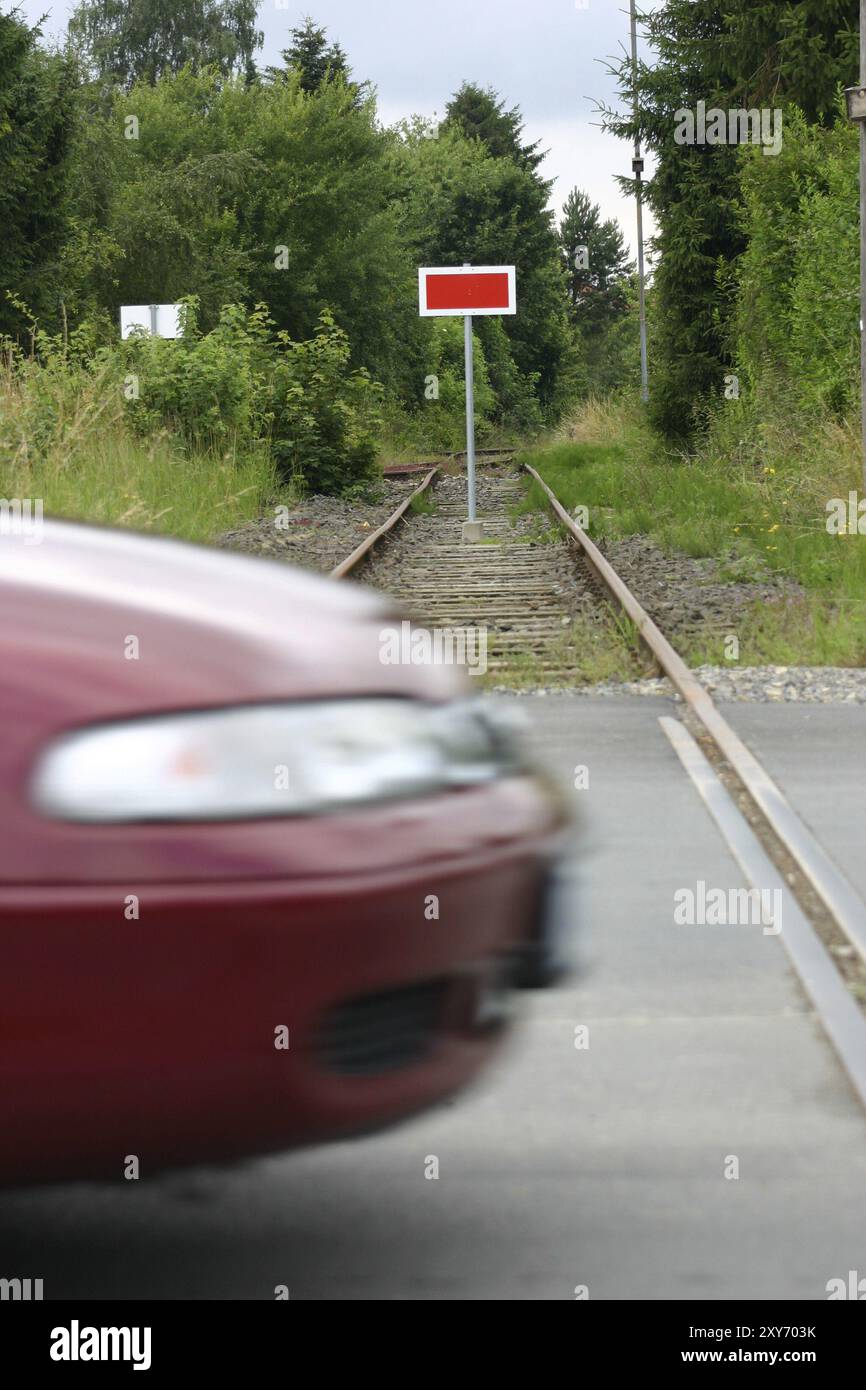 Railway line blocked hi-res stock photography and images - Alamy