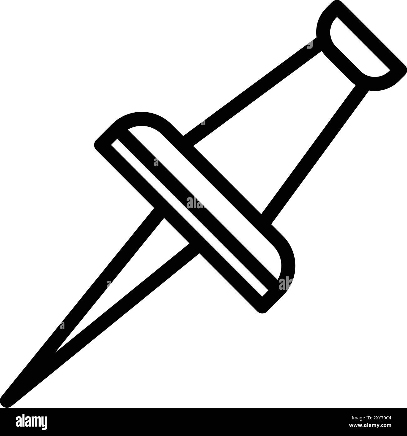 Push Pin Vector Icon Design Illustration Stock Vector Image & Art - Alamy