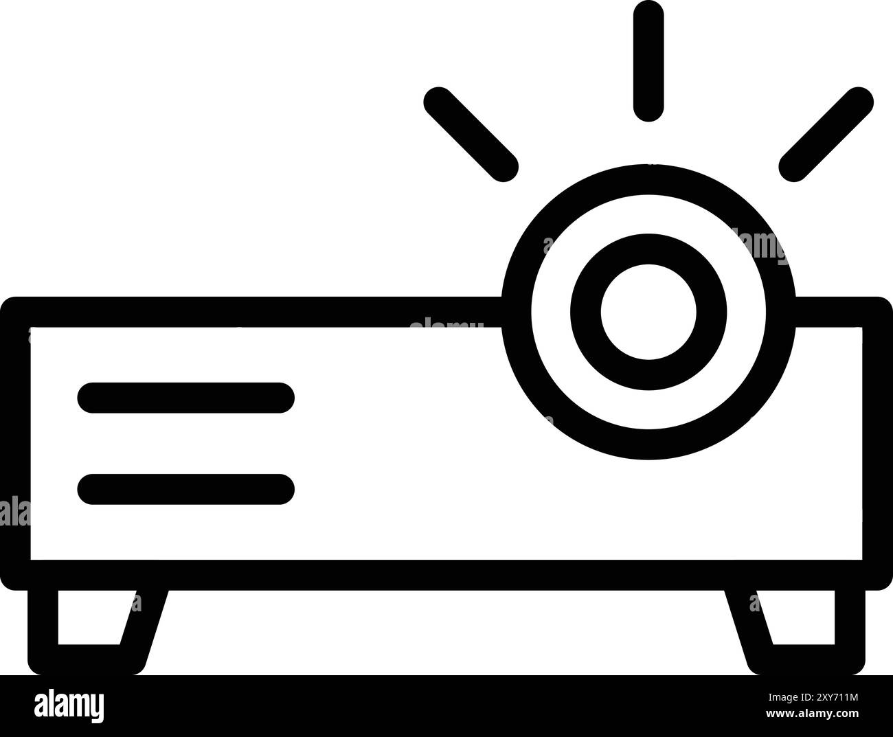 Projector Vector Icon Design Illustration Stock Vector Image & Art - Alamy