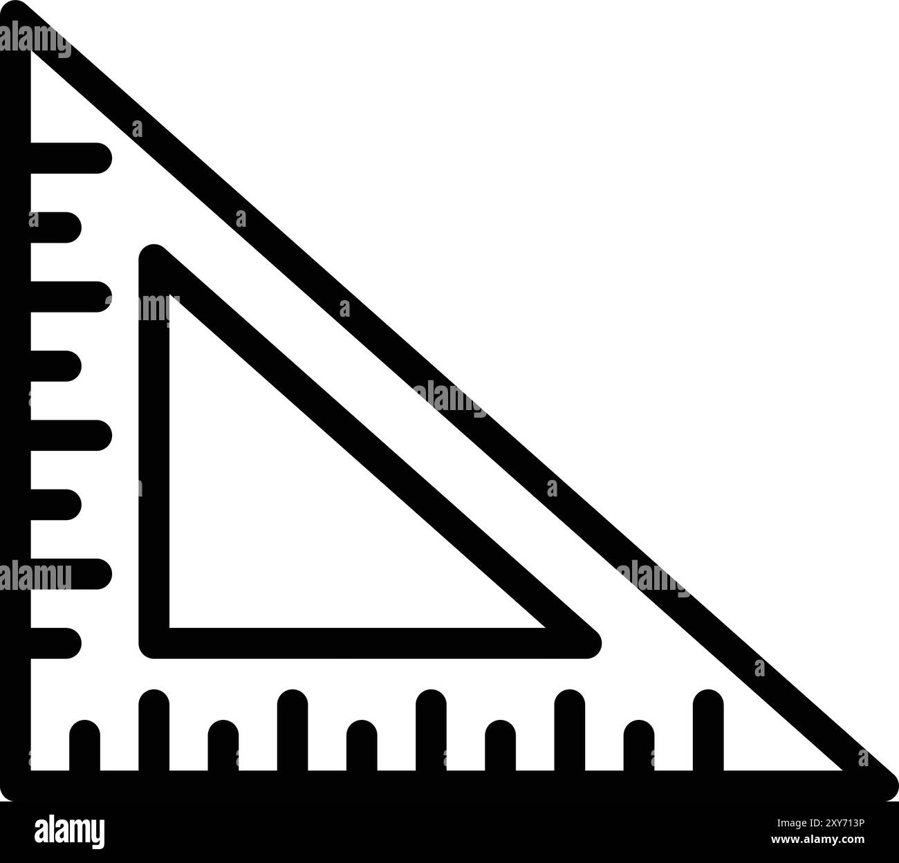 Set square ruler icon hi-res stock photography and images - Alamy