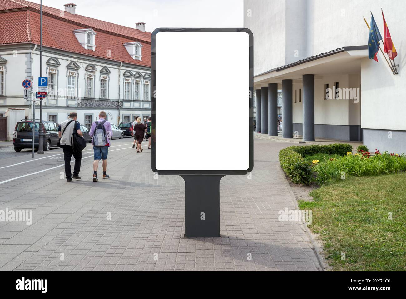 Billboard Mockup Of Outdoor Poster Ad. Street Advertising Lightbox ...