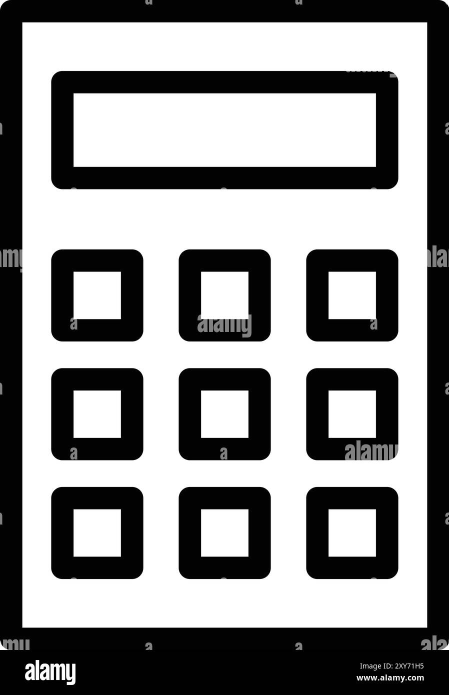 Calculator Vector Icon Design Illustration Stock Vector Image & Art - Alamy